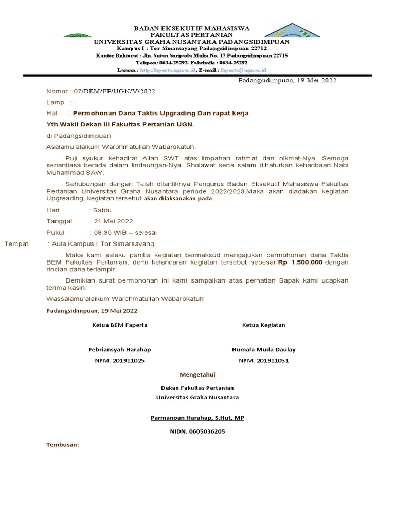 Undangan Upgrading FP | PDF | Sains & Matematika