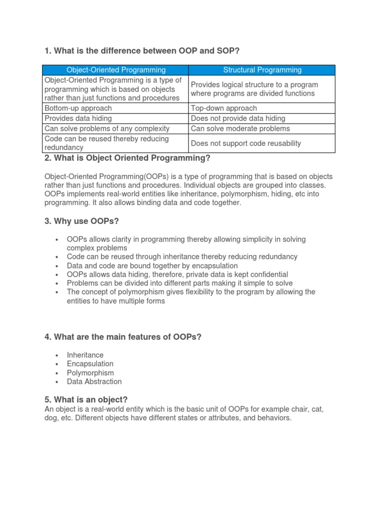 Oops Viva Questions | PDF | Method (Computer Programming) | Class ... Oops Viva Questions | PDF | Method (Computer Programming) | Class ...