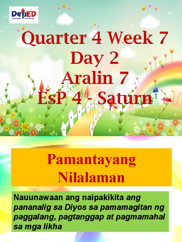 Esp 4 Quarter 4 Week 7 | PDF