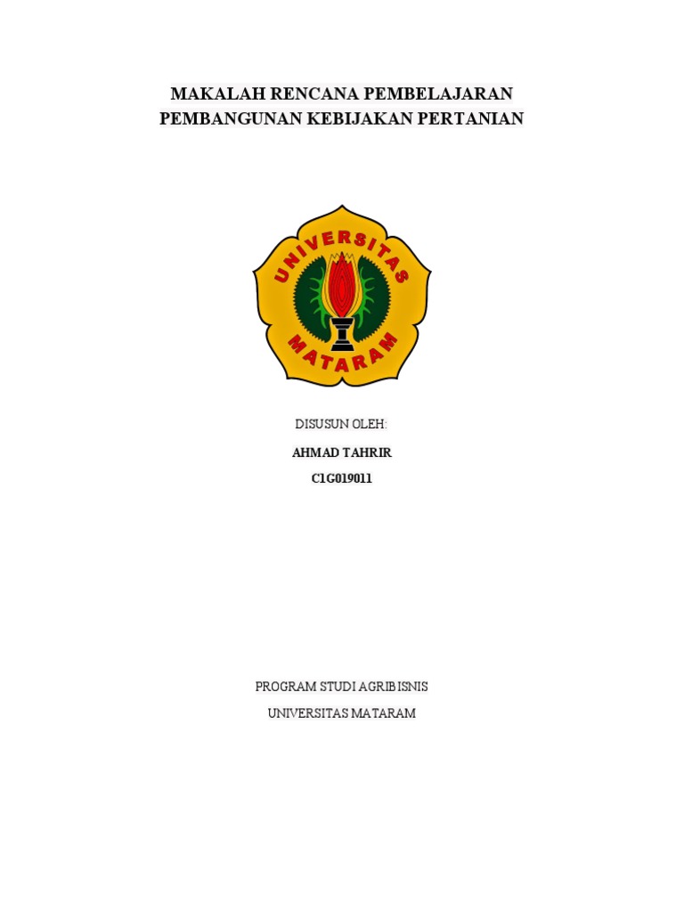 Ahmad Tahrir - C1G019011 - Makalah PKP 13 JUNI 2021 | PDF