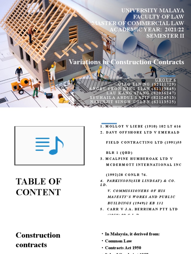 Variations in Construction Contracts | PDF | Breach Of Contract | Damages