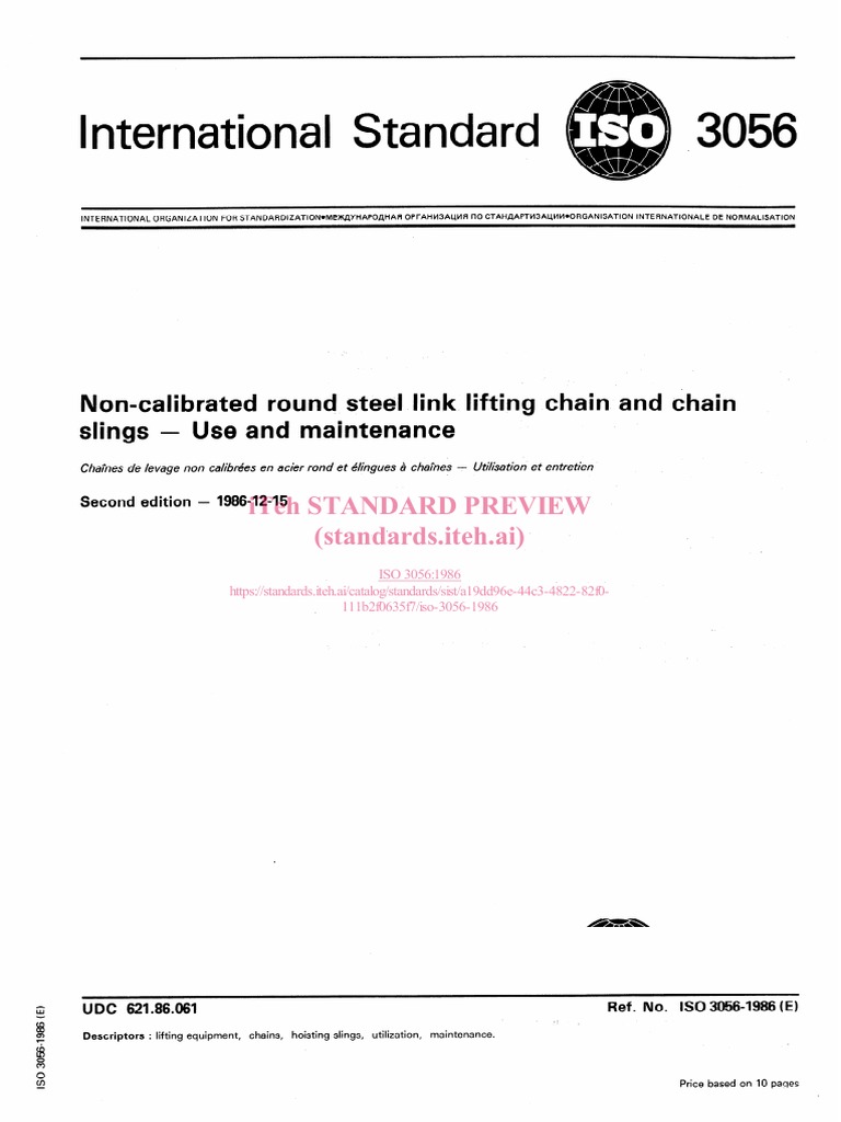 Iso 3056 1986 | PDF | International Organization For Standardization ...