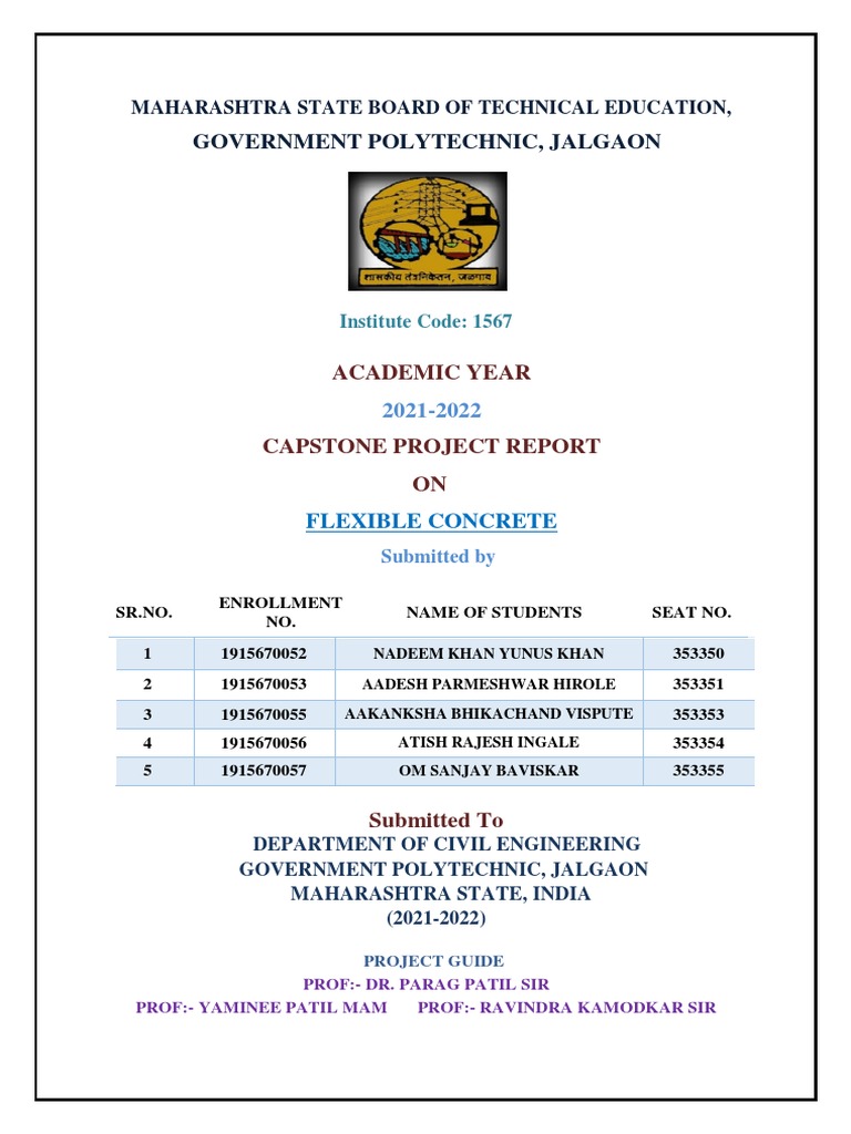 CPP Project Report and CPE Project Report | PDF | Concrete | Cement