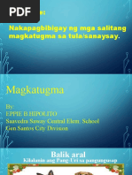 Salitang Magkatugma Worksheet | PDF