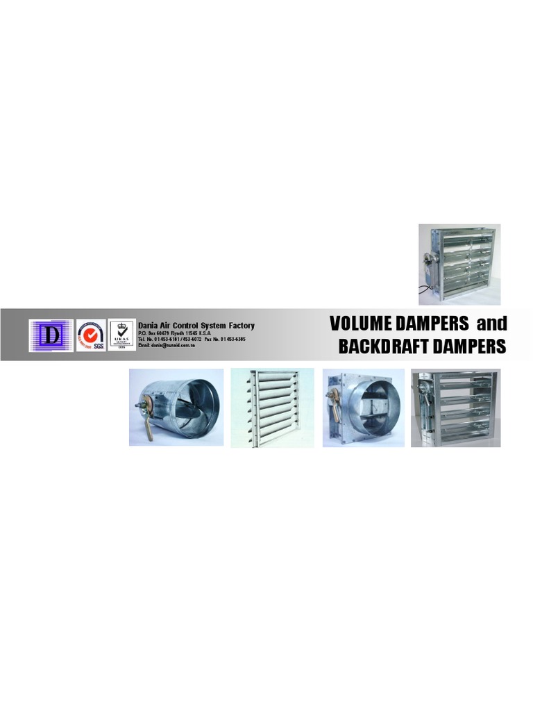 Vol Damper (Smacna) | PDF | Axle | Duct (Flow)