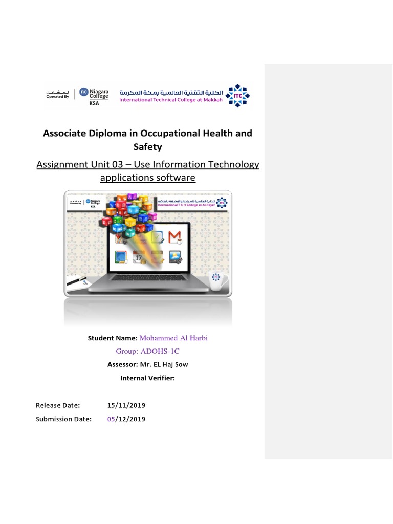 Mohammed Al Harbi Unit 03 - HST AFOHS - 1C Workbook | PDF | Computer ...