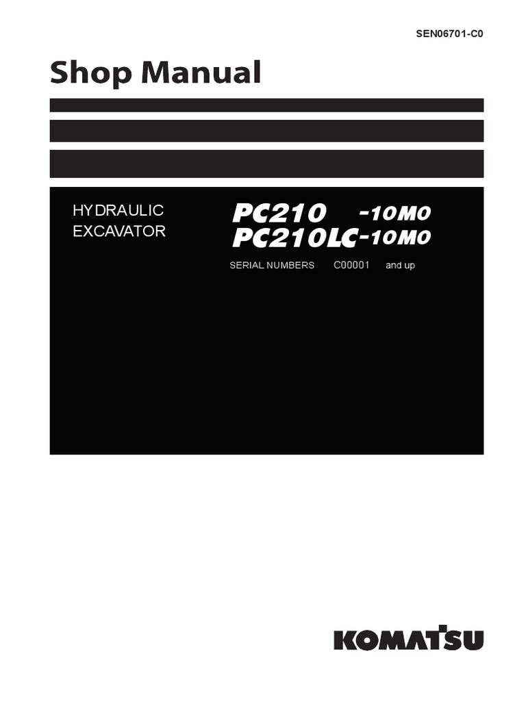 PC210 (LC) - 10M0 Sen06701-C0 Standard Value Table | PDF | Fuel ...