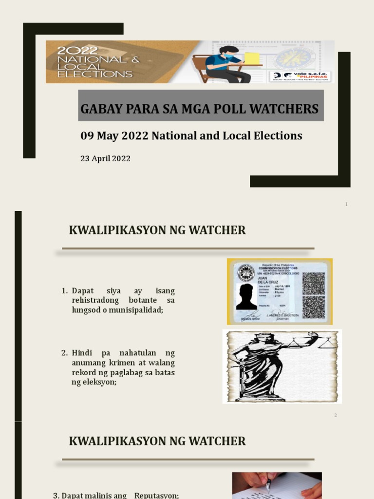 Poll Watcher Seminar - Slides | PDF