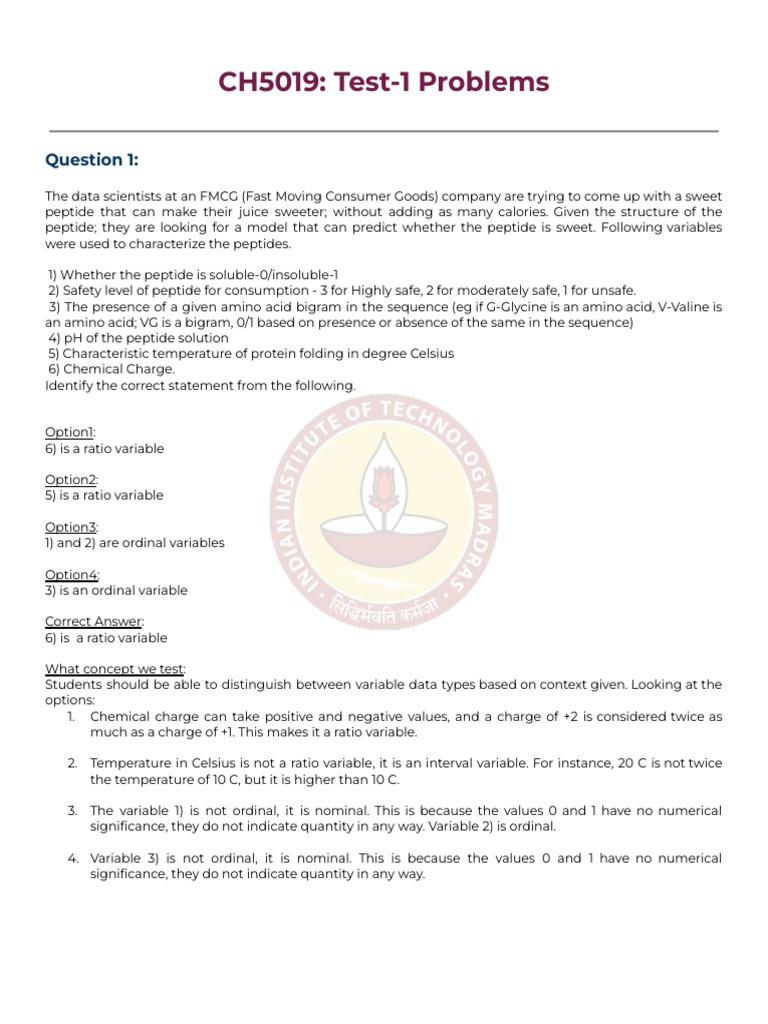 Mfds Test 1 Problems Pdf Machine Learning Statistical