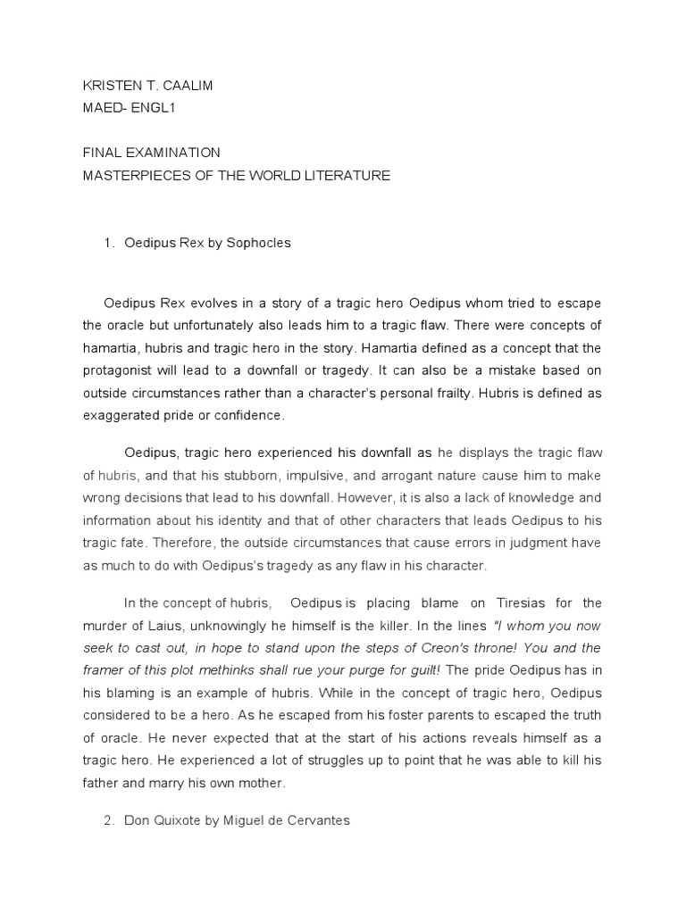 Kristen Caalim | PDF | Don Quixote | Divine Comedy