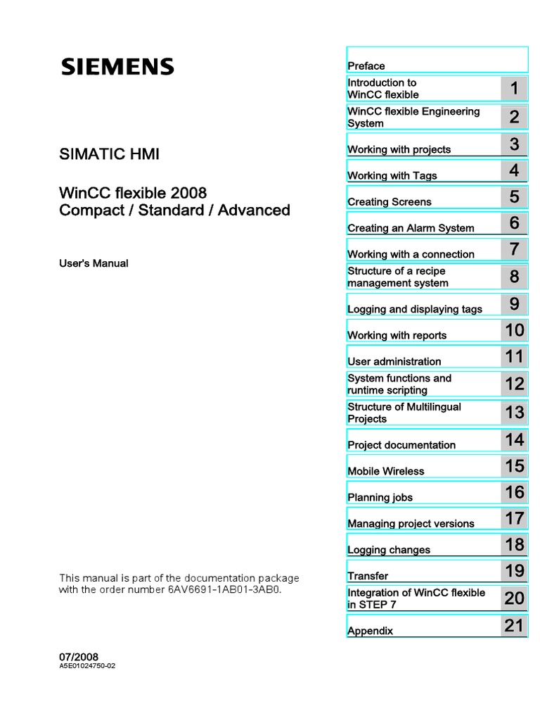 Wincc Flexible Manual | PDF