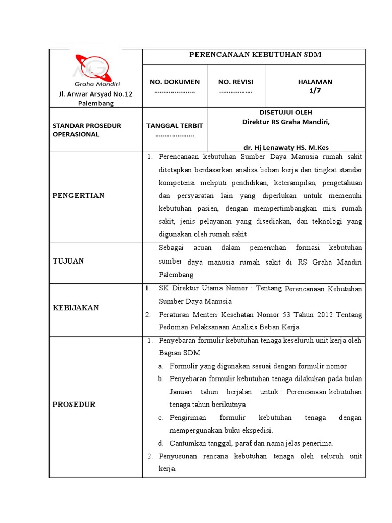 Spo Rumah Sakit | PDF