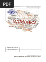 Module 1 - Applied Economics | PDF | Economics | Resource