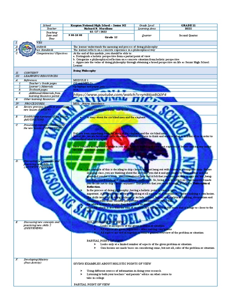 DLP-Doing Philosophy | PDF | Learning | Concept