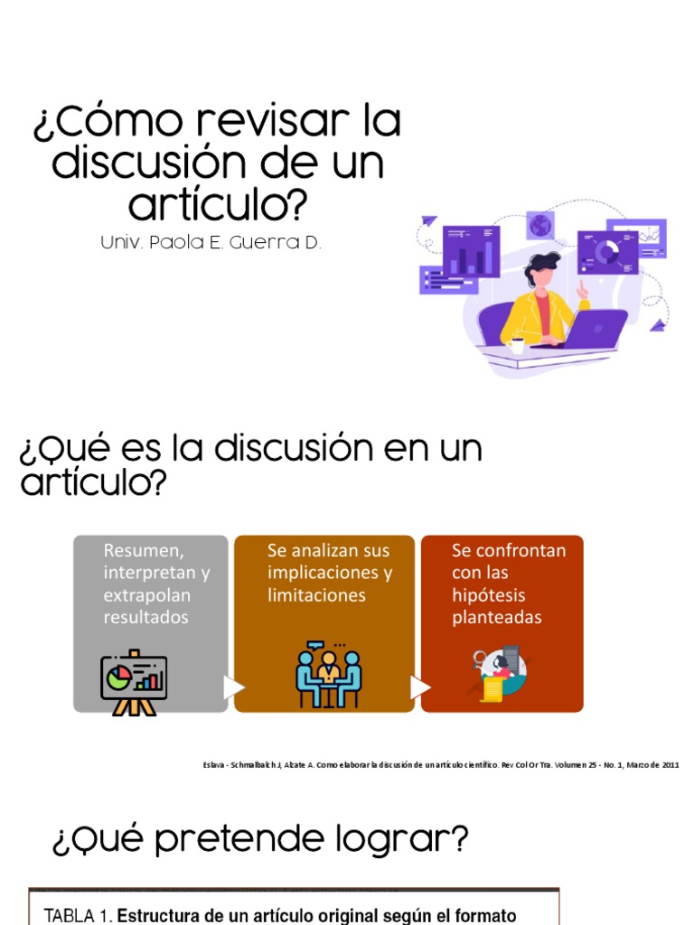 Como Revisar La Discusión de Un Artículo Científico | PDF | Hipótesis ...