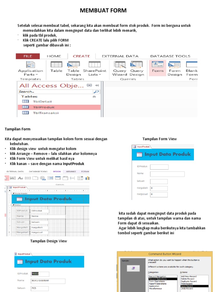 Membuat Form untuk Mengelola Data Produk dan Transaksi Stok | PDF