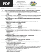 Summative Test Sa Filipino 7 | PDF