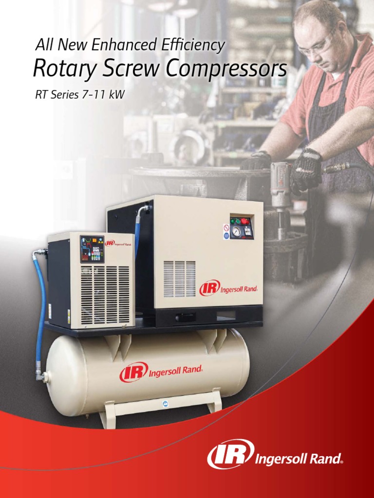 RT Series 75 11 KW Oil Flooded Rotary Screw Compressors Catalogue | PDF ...