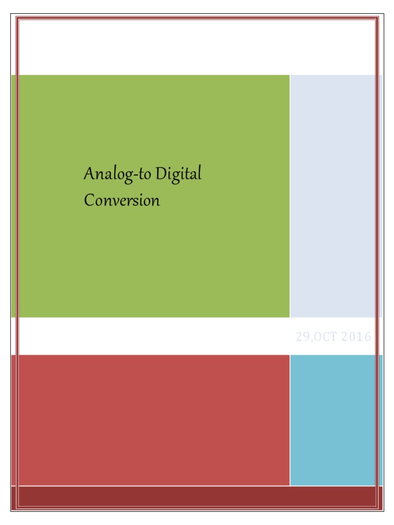 Analog Digital Conversion | PDF | Sampling (Signal Processing) | Analog ...