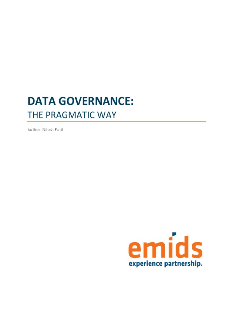 Data Governance The Pragmatic Way Pdf Governance Health Care