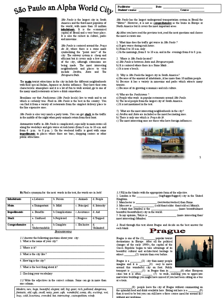 Reading and Writing Discover Sao Paulo Praguenew y Reading ...