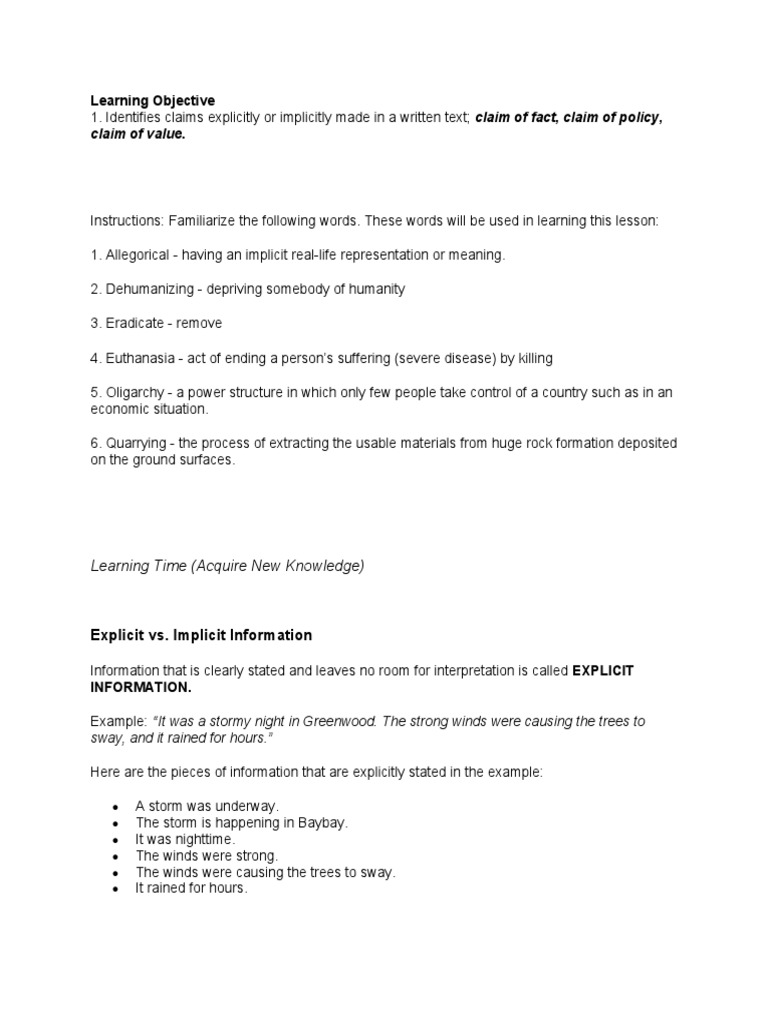 RWS Module 2 Lesson 1 | PDF | Morality | Information