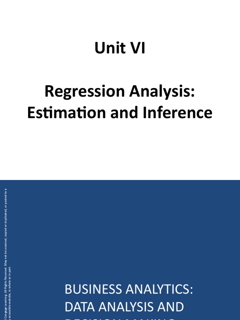 Unit 6 - BA - July 2022 | Download Free PDF | Regression Analysis | Dummy Variable (Statistics)