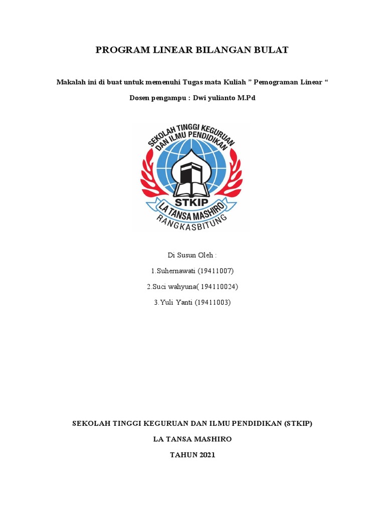 Linear Bilangan Bulat 8 | PDF