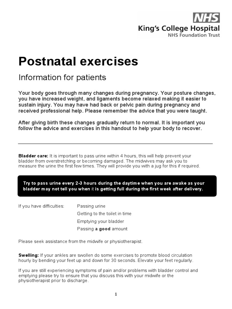 Postnatal Care Guide for New Moms | PDF | Pelvis | Abdomen