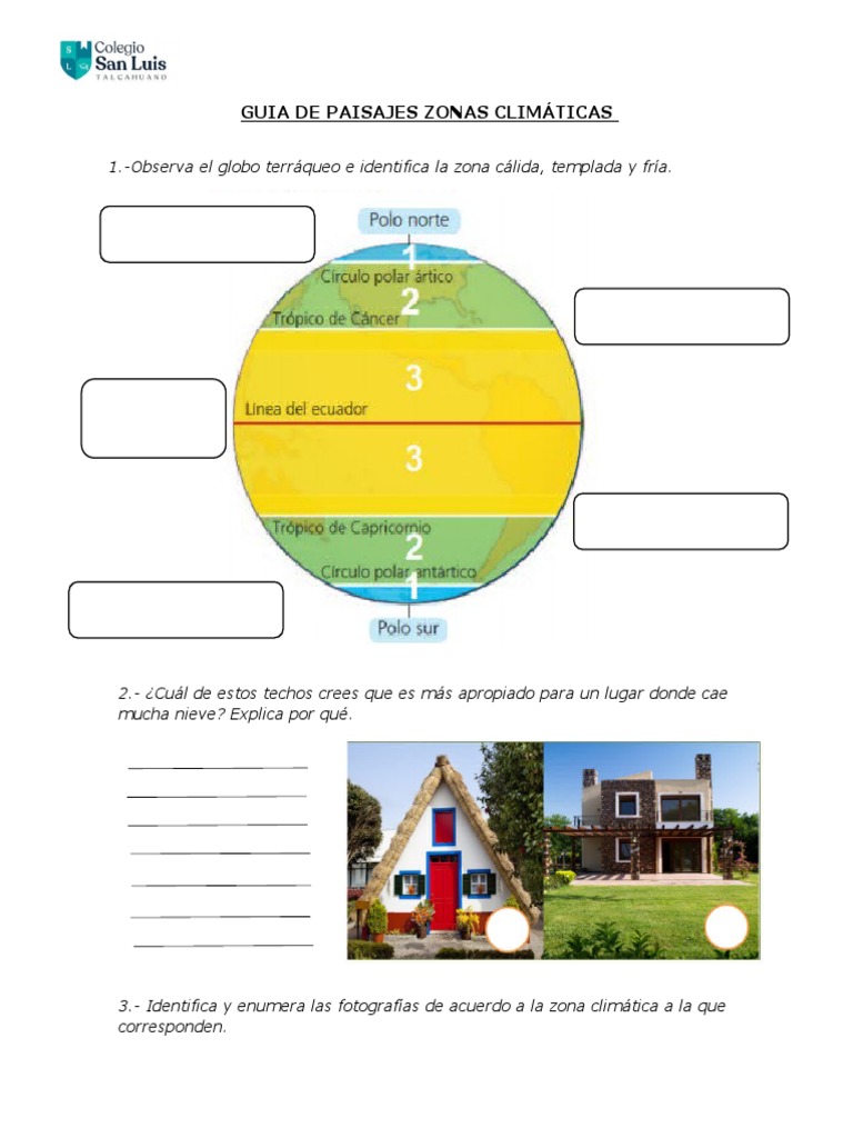 Guìa Repaso Zonas Climàticas | PDF