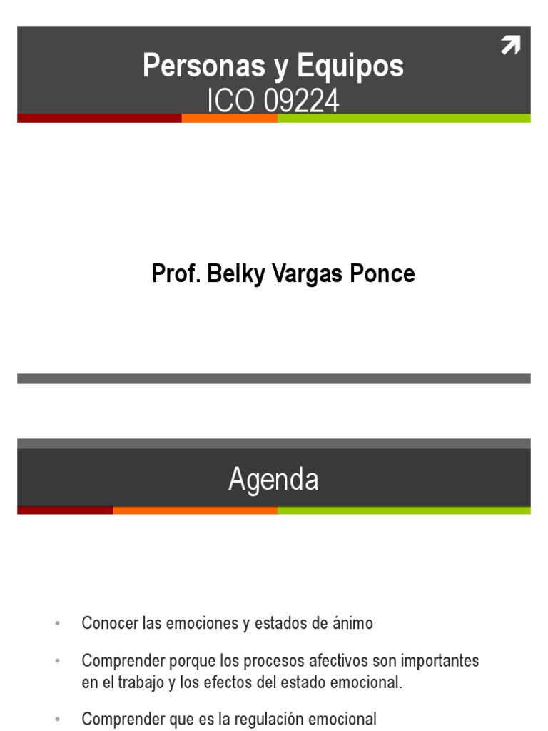 Clase 7 ICO Emociones-1 | PDF | Las emociones | Inteligencia emocional