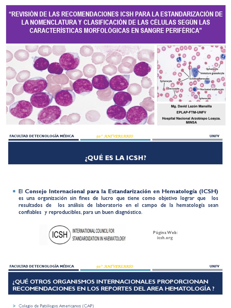 ICSH | PDF | Leucocito | Nucleo celular