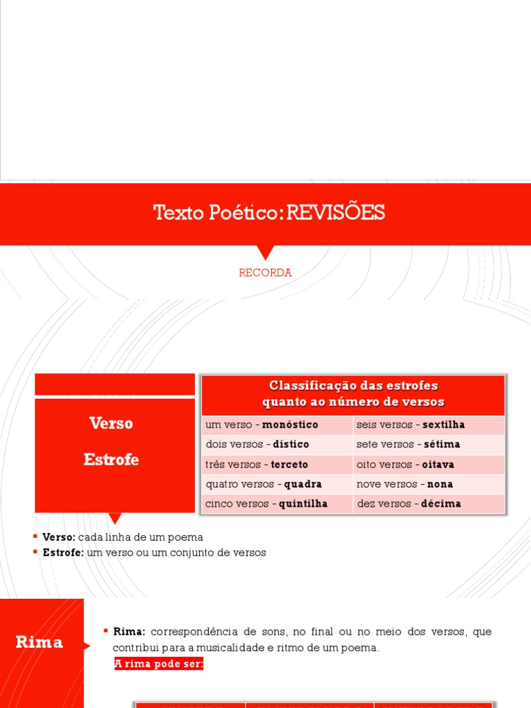 Texto Poetico | PDF | Métrica (poesia) | Sílaba