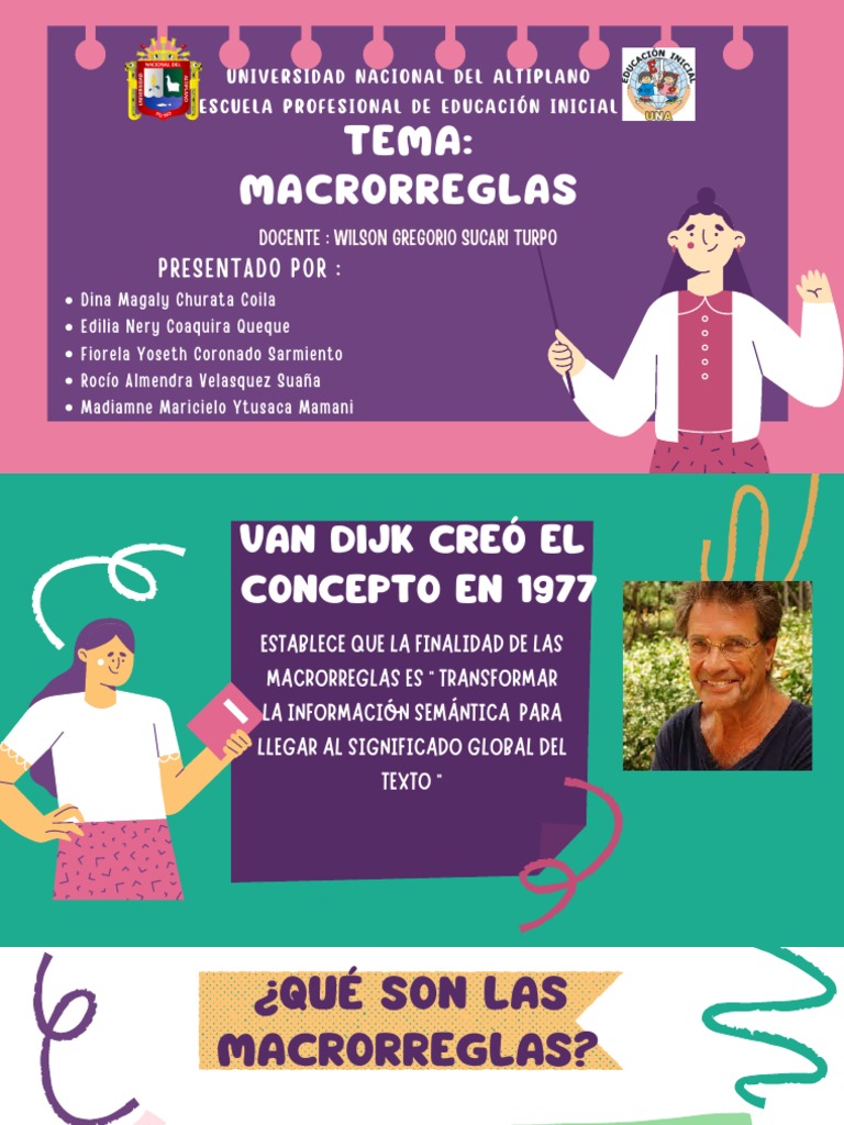 Macrorreglas de Van Dijk | PDF
