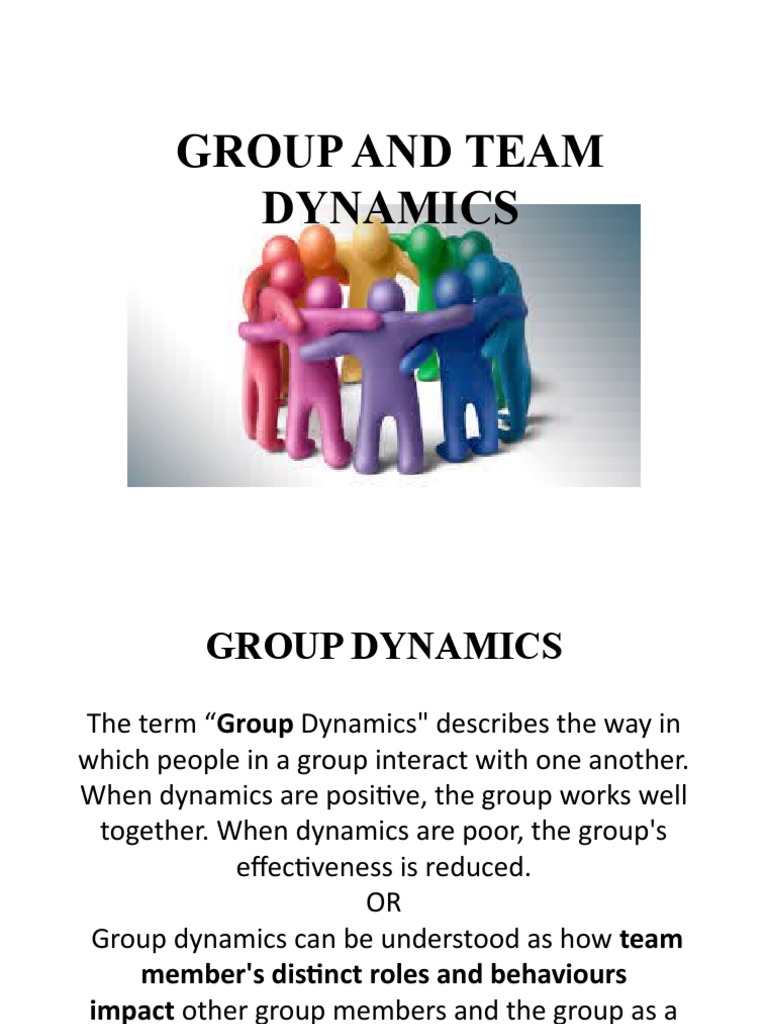 Group and Team Dynamics | PDF