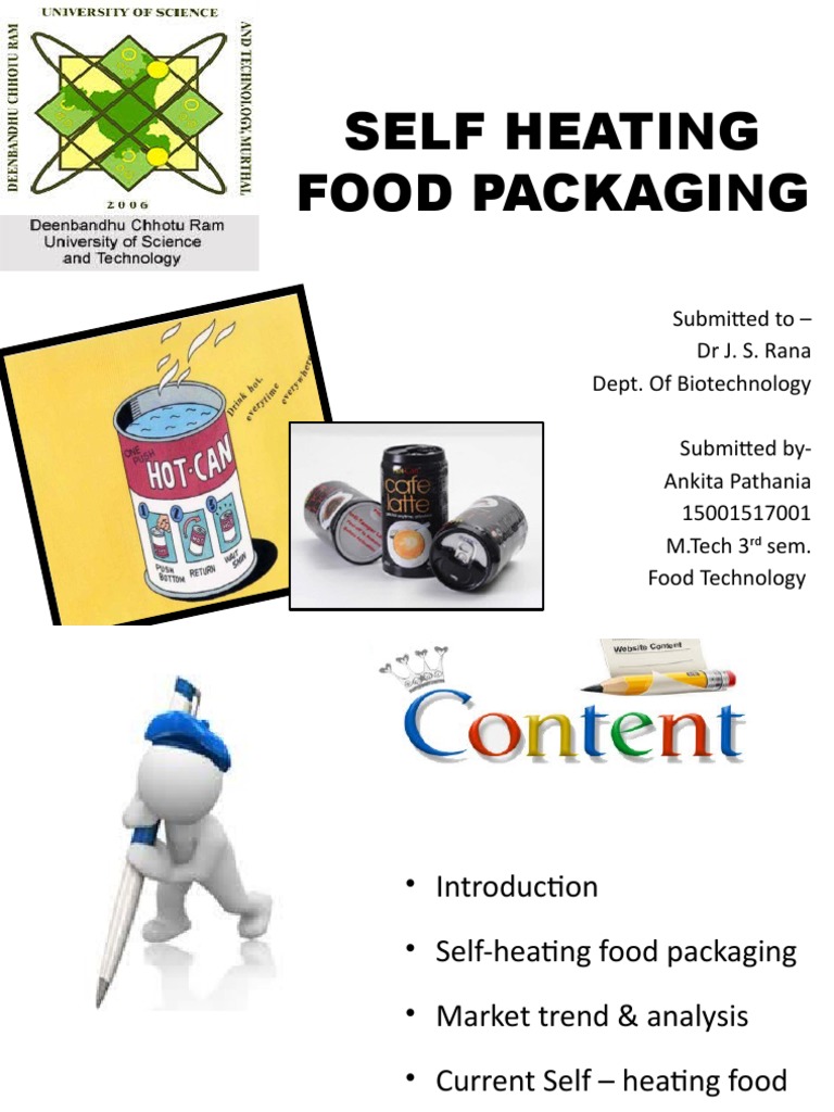 Self Heating Food Packaging | PDF | Chemical Reactions | Aluminium