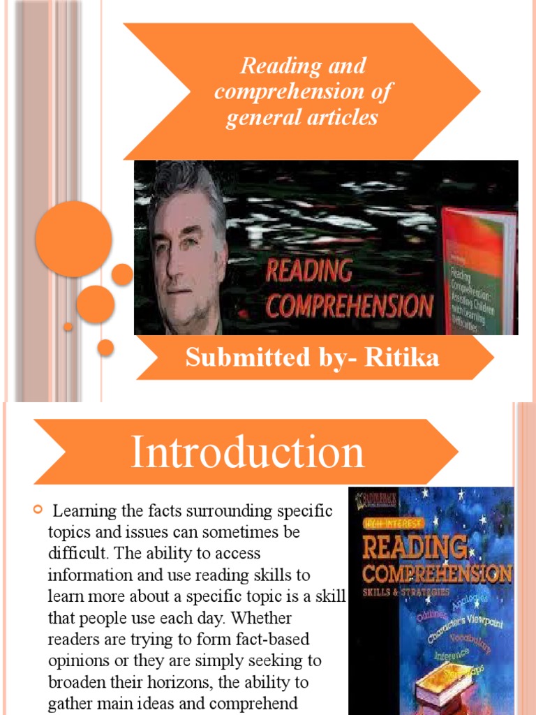 Reading Comprehensions of General Articles | PDF | Reading ...