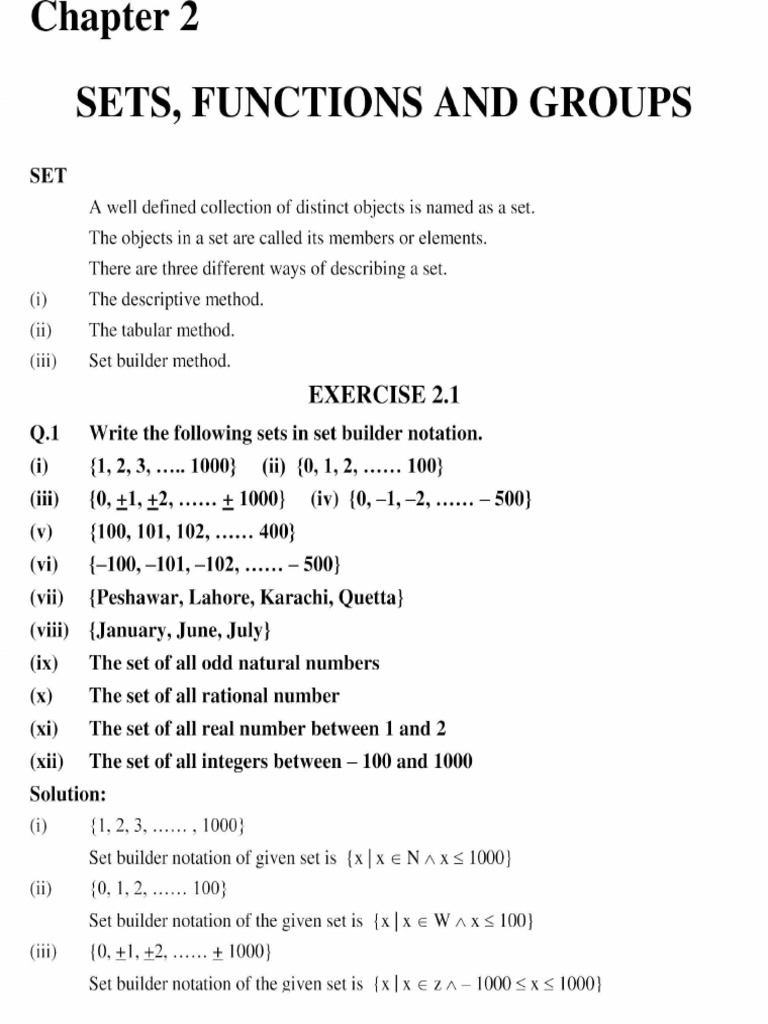 11th Math Unit 2 | PDF