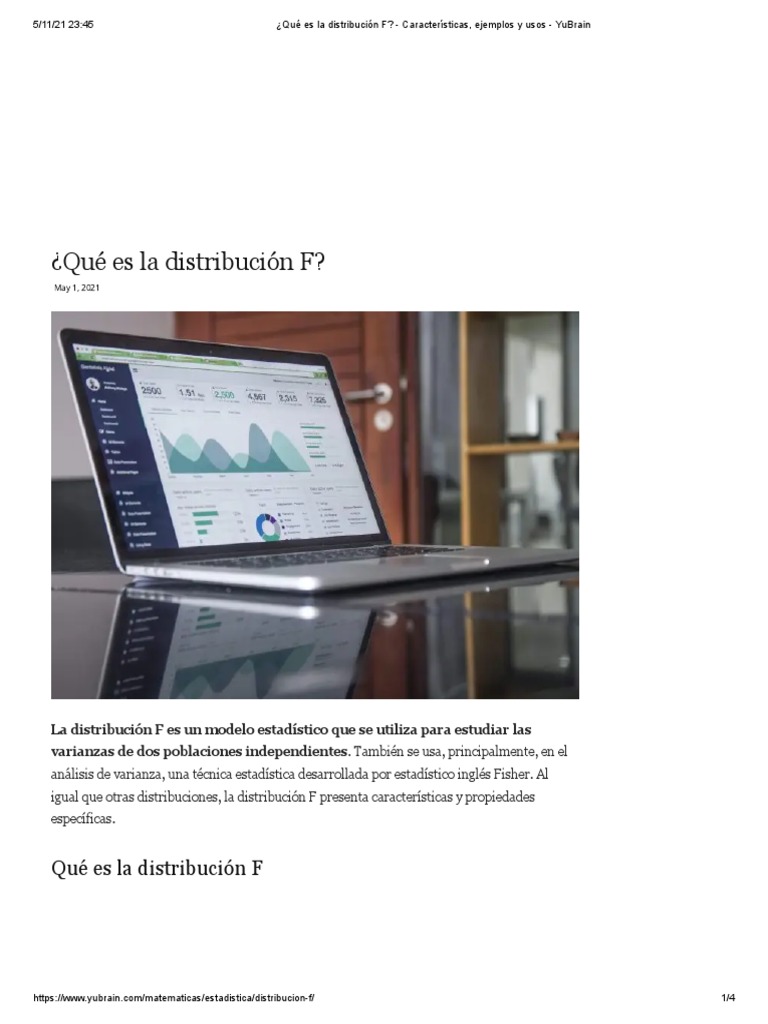 ¿Qué Es La Distribución F - Características, Ejemplos y Usos - YuBrain ...