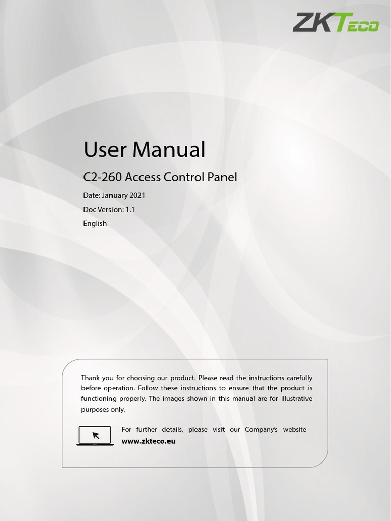 User Manual: C2-260 Access Control Panel | PDF | Access Control | Power ...