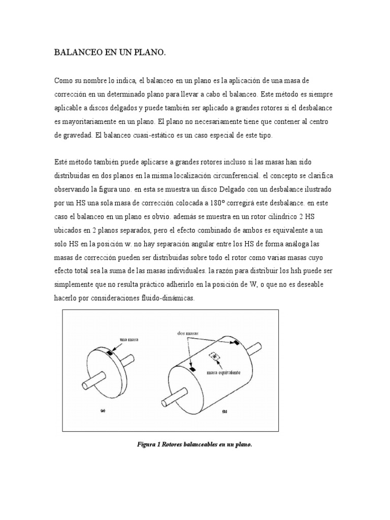 Balanceo en Un Plano | PDF | Vector Euclidiano | Medición