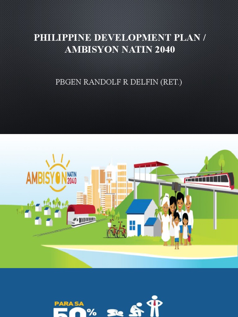 Philippine Development Plan - Ambisyon Natin 2040 | PDF | Literacy ...