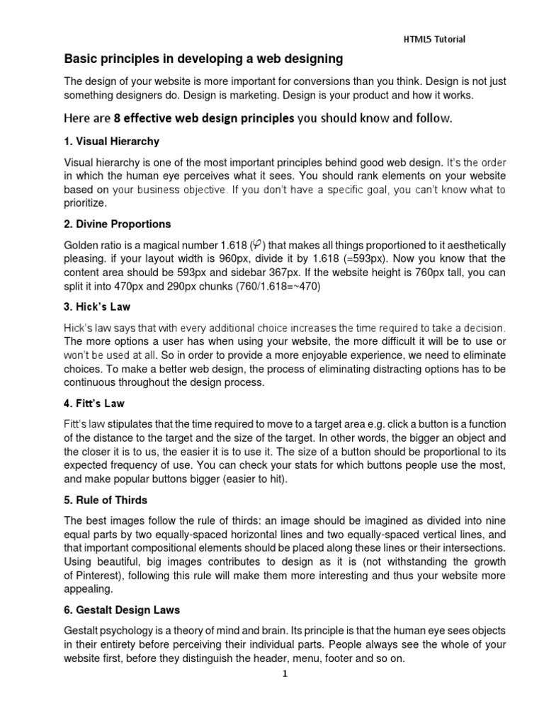 HTML 5 Theory | PDF | Html Element | Html