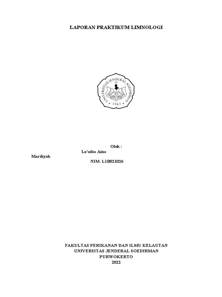 Format Laprak Individu Limno 2022 | PDF