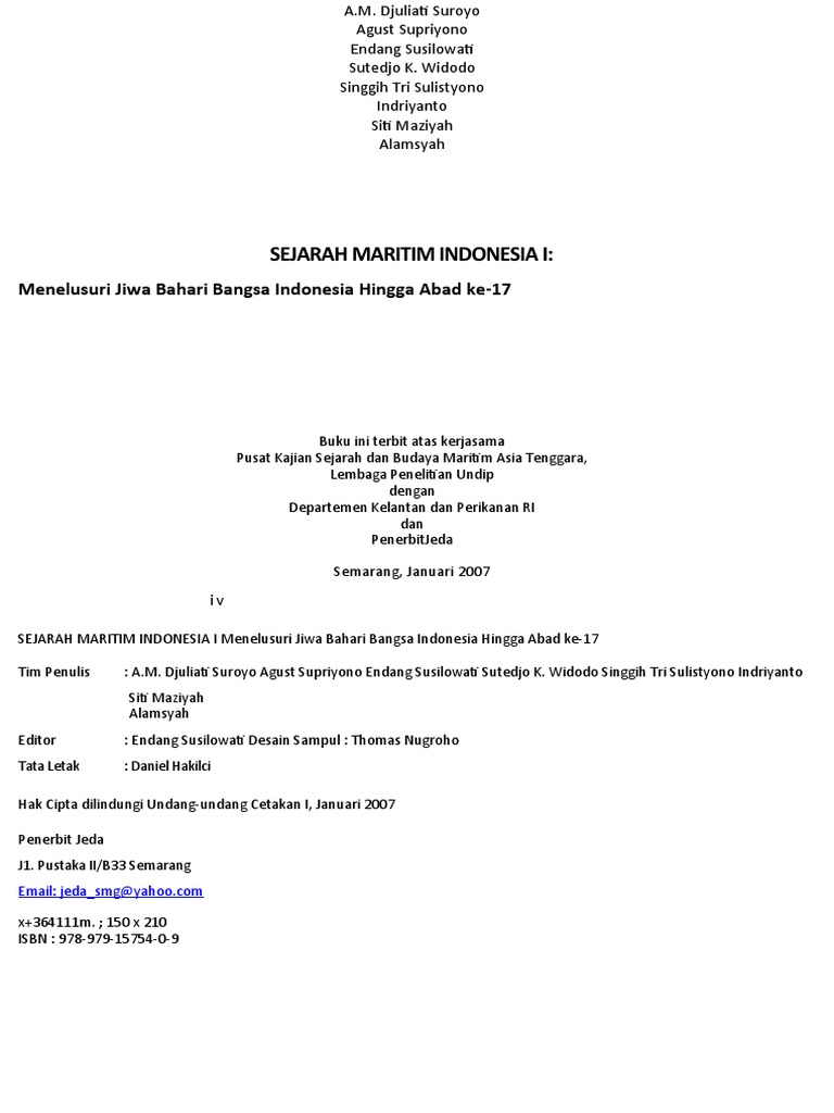 Sejarah Maritim Indonesia | PDF