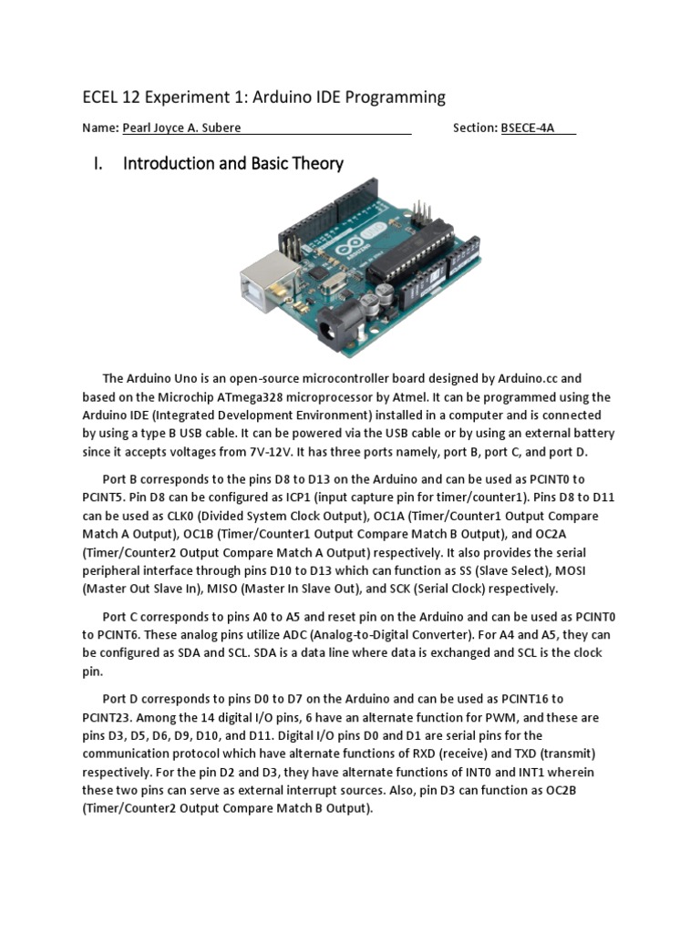 Arduino IDE Programming - Simple Interrupt Application | PDF | Arduino ...