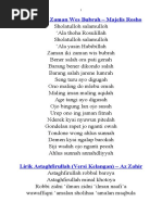Lirik Nasyid Sumayyah oleh Hijjaz | PDF