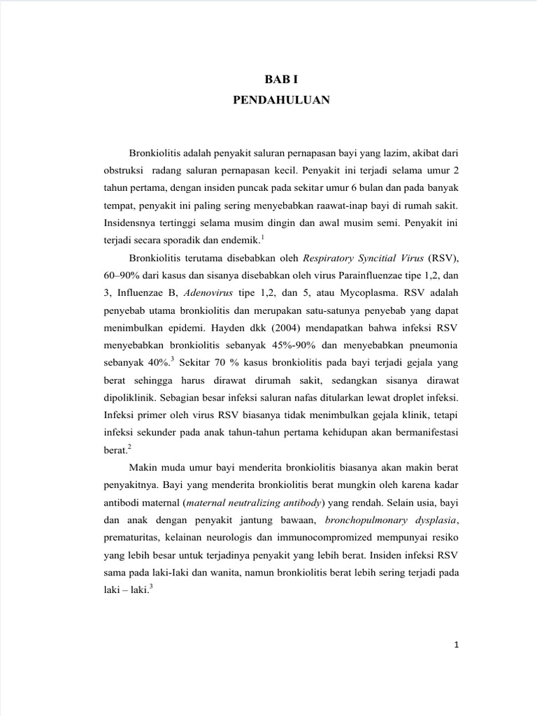 Dokumen - Tech Referat Bronkiolitis Print | PDF