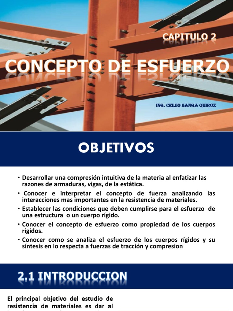 Tema 2 CAP. 2 CONC - de ESFUERZO - PPT Resis. de Mat. | PDF | Resistencia de materiales ...
