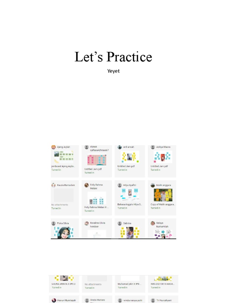 Let's Practice | PDF